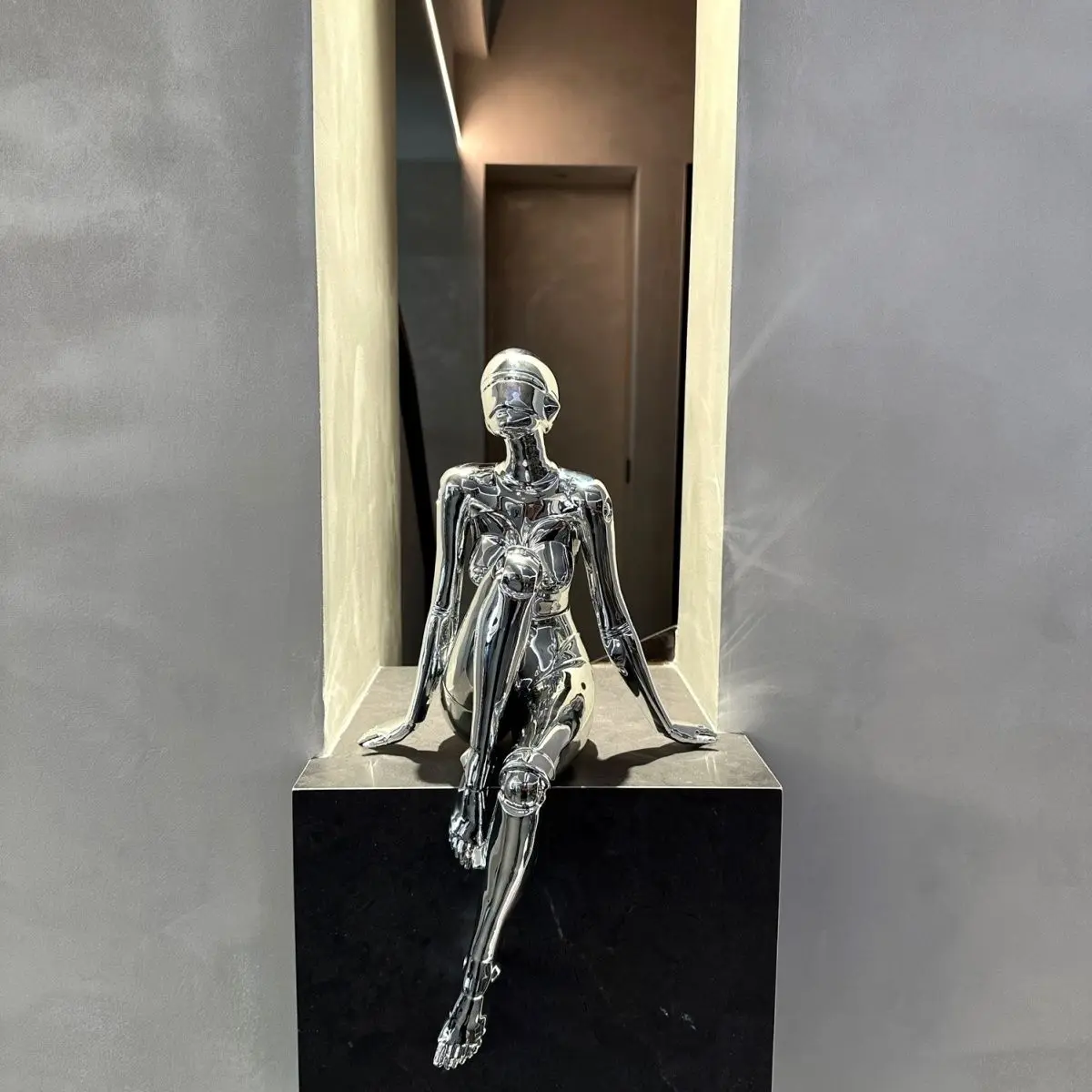 Mechanical Goddess Decoration Simple Modern Abstract Figure Sculpture ...