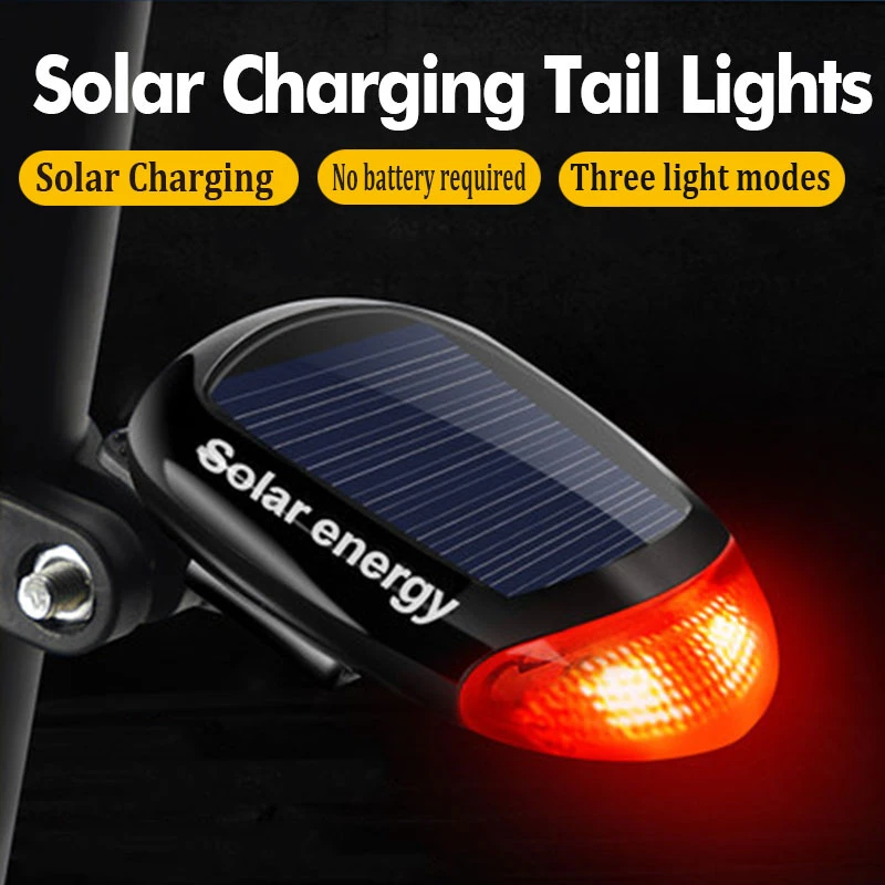 Bikeono Tail Light Bike Light Cycling Safety Solar Tail Light ...