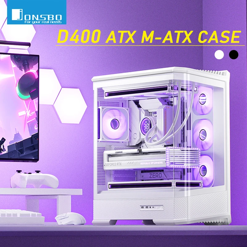 Jonsbo D400 ATX Computer Case M-ATX MINI-ITX Desktop Office Chassis ...