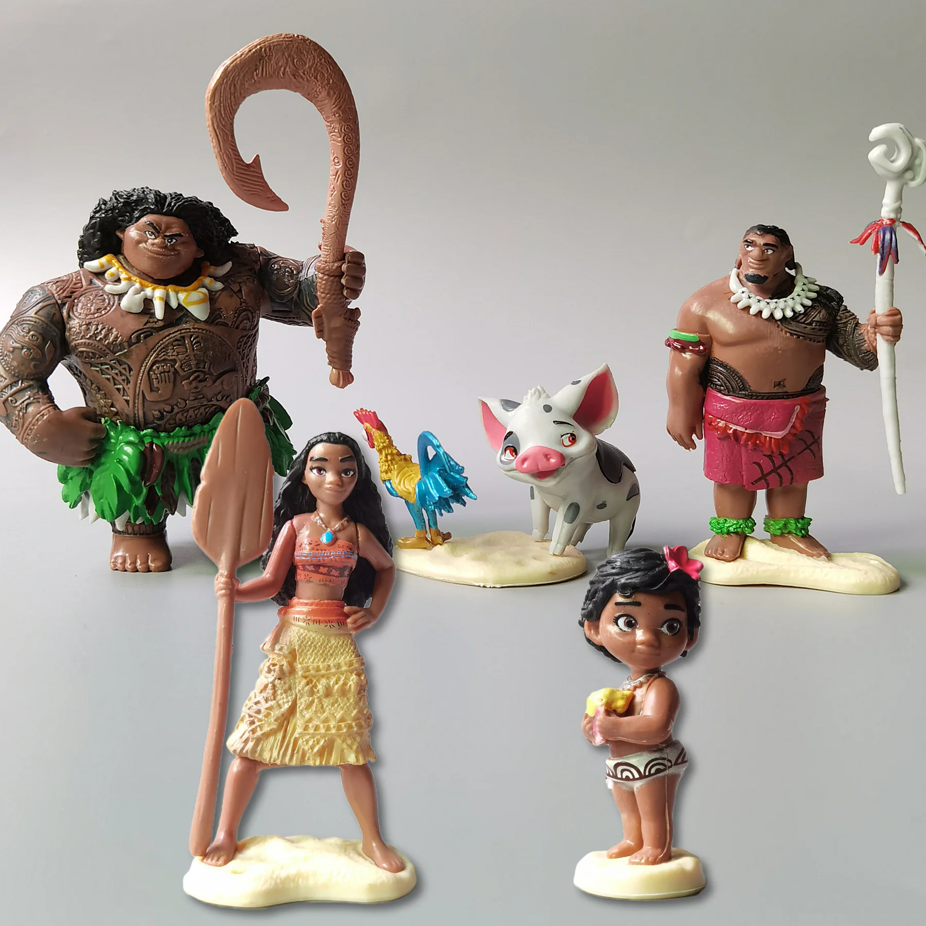 6pcs-Disney-Moana-Anime-Toys-Cute-Cartoon-Maui-Gramma-Tala-Tui-Tamatoa ...