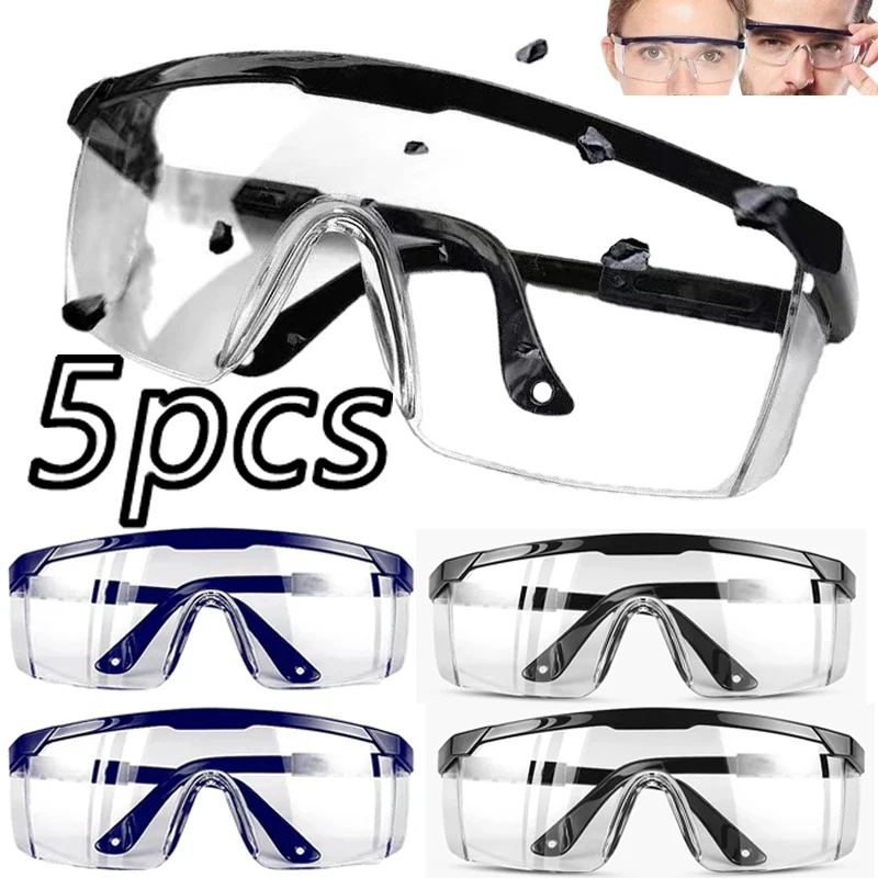 5pcs-Anti-Splash-Eye-Protection-Work-Safety-Goggles-Windproof-Dustproof ...