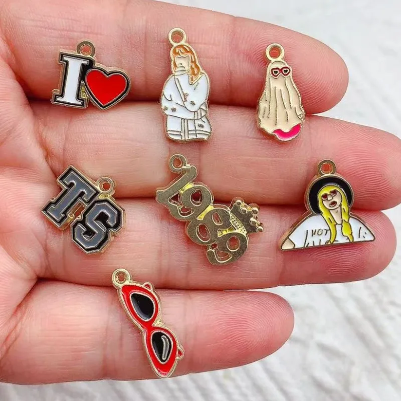 10pcs-Cartoon-Enamel-Charms-Characters-Charm-For-Jewelry-Making-Earring ...
