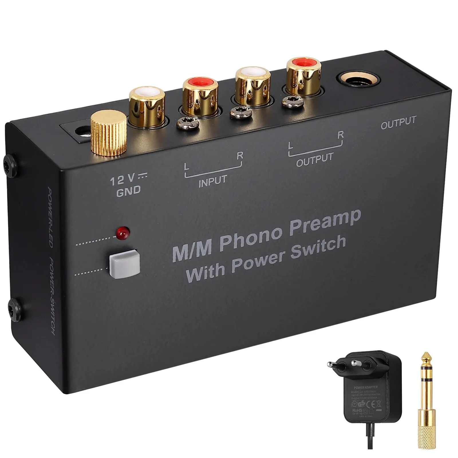 Phono-Preamp-Mini-Stereo-Audio-Compact-Ultra-Low-Noise-MM-Turntable ...
