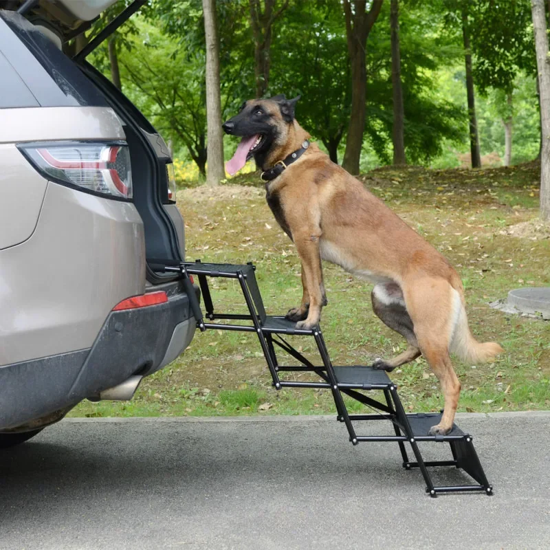 Pet Ladder Folding Dog Ladder Outdoor Car Dog Stair Bathing Rack Pet ...