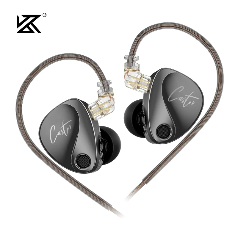 KZ Castor In Ear Wired Earphones HIFI Bass Tunable Balanced Armature ...