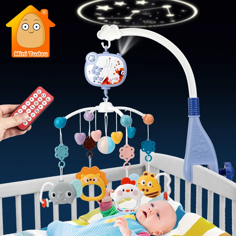 Baby-Toy-0-12-Months-Rattle-Musical-Crib-Mobile-Remote-Rotating ...