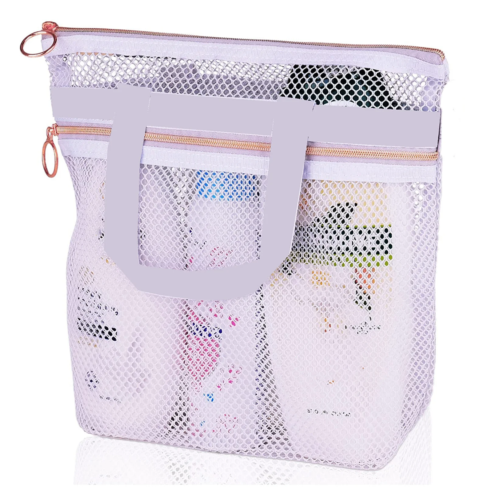 Mesh-Shower-Tote-Bag-Portable-with-Handle-Bath-Organizer-for-Travel ...