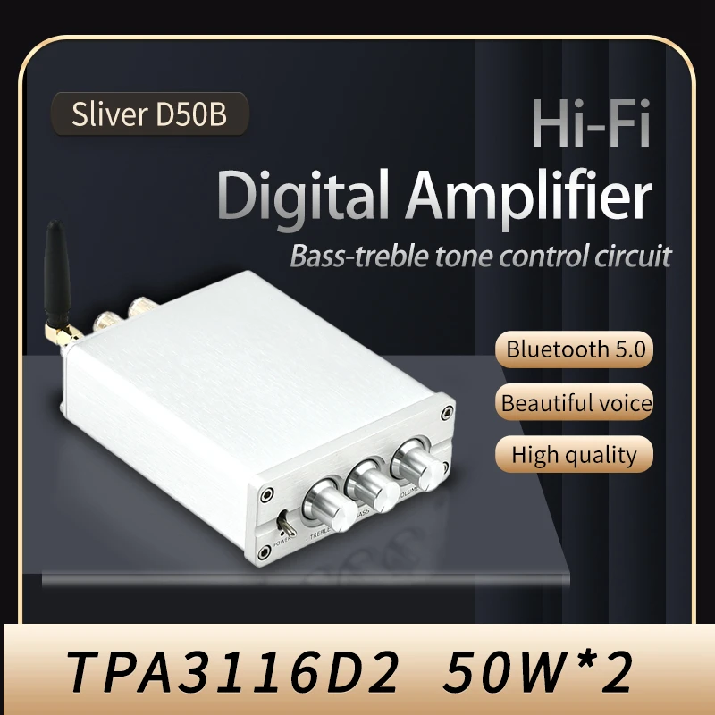 HiFi-2-0-Full-Digital-Audio-Power-Amplifier-TPA3116D2-50W-2-Bluetooth-5 ...