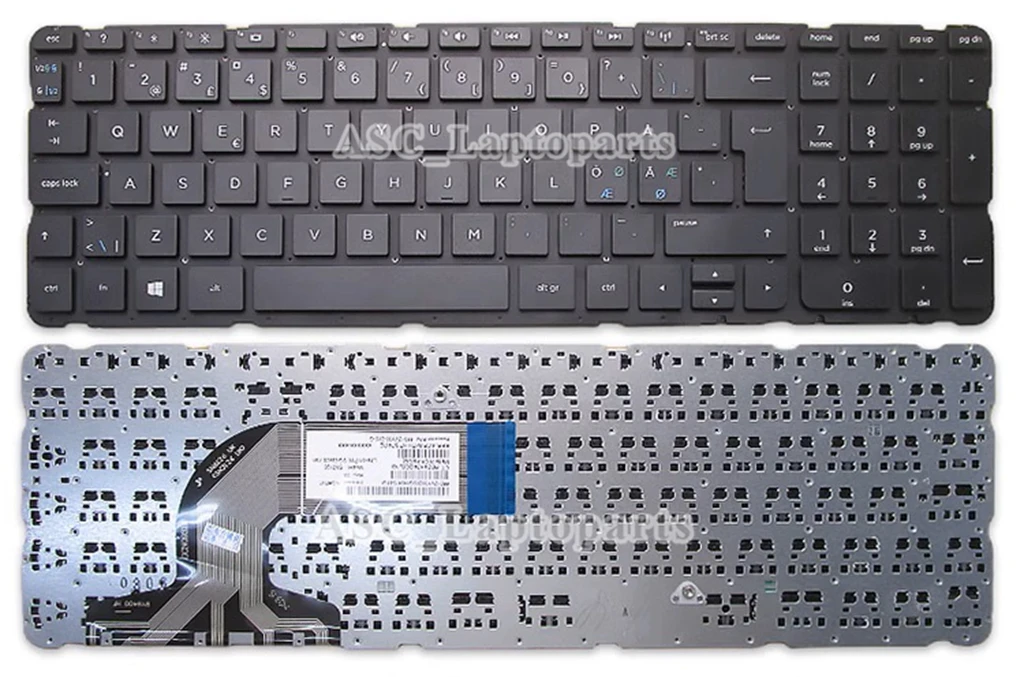 New-Norwegian-Swedish-Nordic-Finnish-Danish-Keyboard-For-HP-250-G3-255 ...
