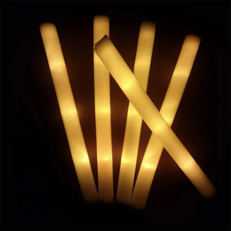 Groß Bunte LED Glow Sticks – RGB LED Leuchten Schaum Stick – Perfekt ...