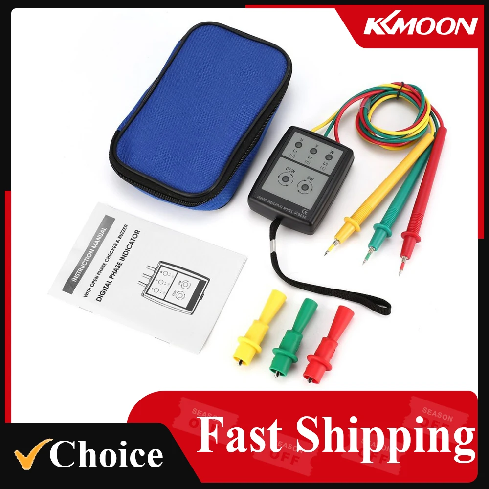 Phase-Detector-Rotation-Tester-three-Phase-Alternating-Current-Phase ...