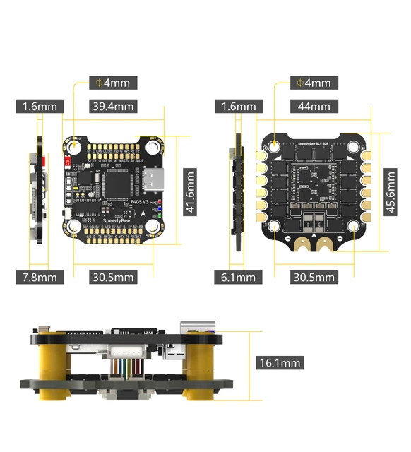 Drone Flight Controller AERO SELFIE F405 Flight Controller: 30x30 With ...