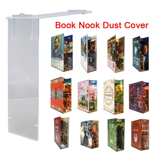 DIY Book Nook Dust Cover Transparent Cover For Miniatures Suitable for ...
