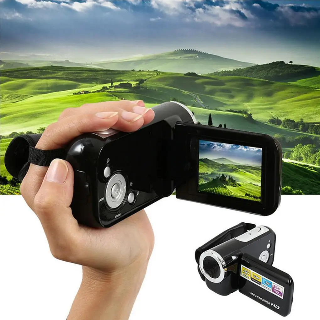 16Mp Mini Digital Camera 2.0 Inch 16X Portable Point Shoot Camcorder ...