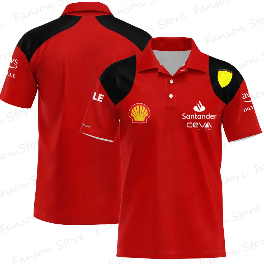 New-F1-Racing-Team-Men-Polo-Shirt-Summer-Short-Sleeve-Sport-Polos-T ...