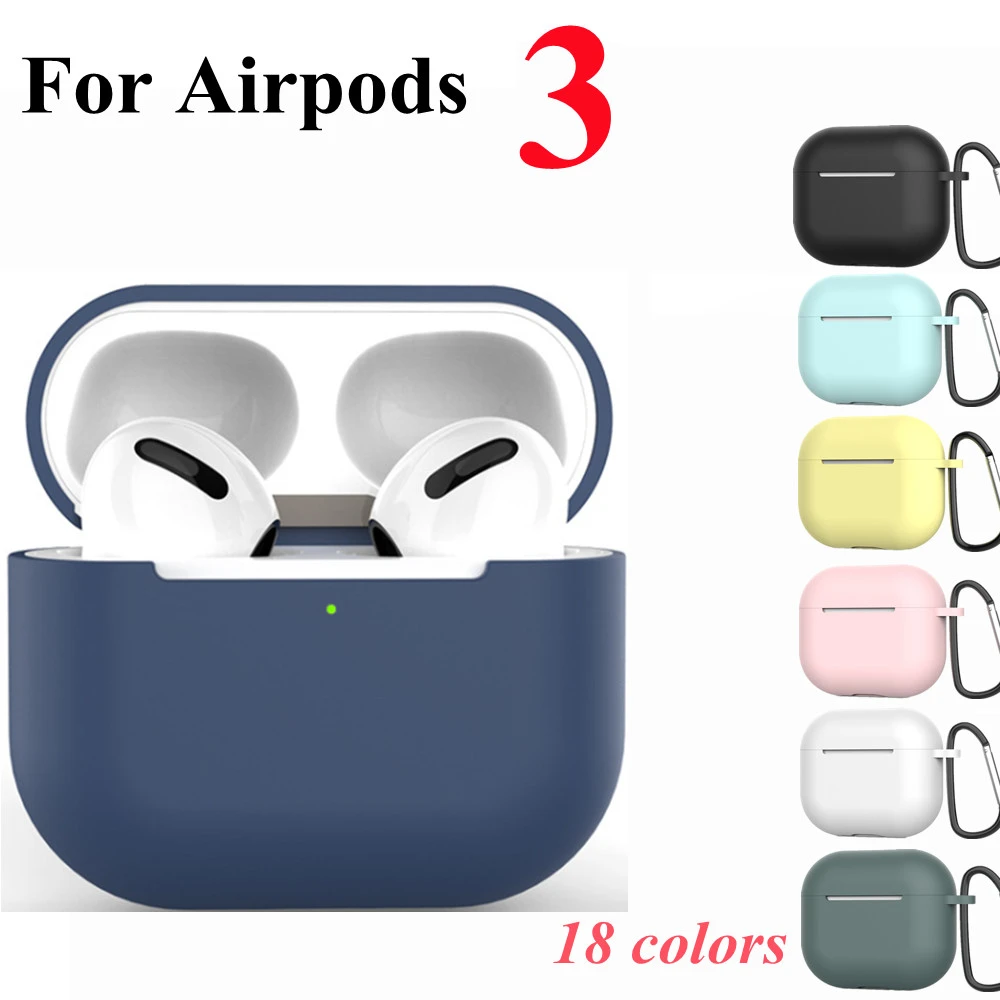 For apple airpods 3 case Soft Silicone Earphone Protective Shell Cover ...