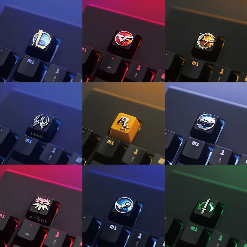 1pc Zinc Aluminium Alloy Key Cap Mechanical Keyboard keycap for CSGO OW ...