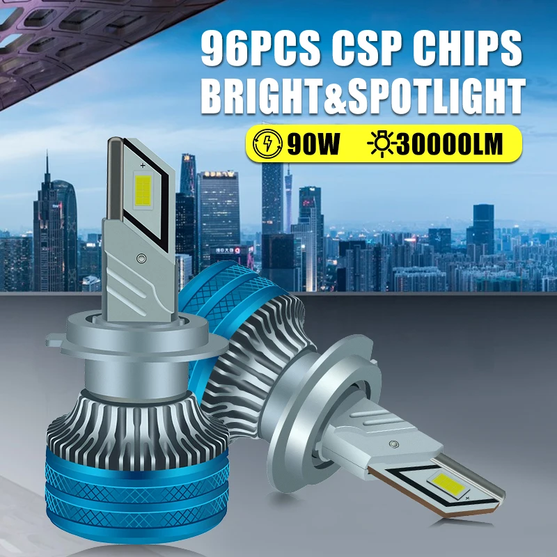 Carsnake-H1-H4-H7-LED-Headlights-30000LM-6000K-9012-H8-H9-H11-9005-9006 ...