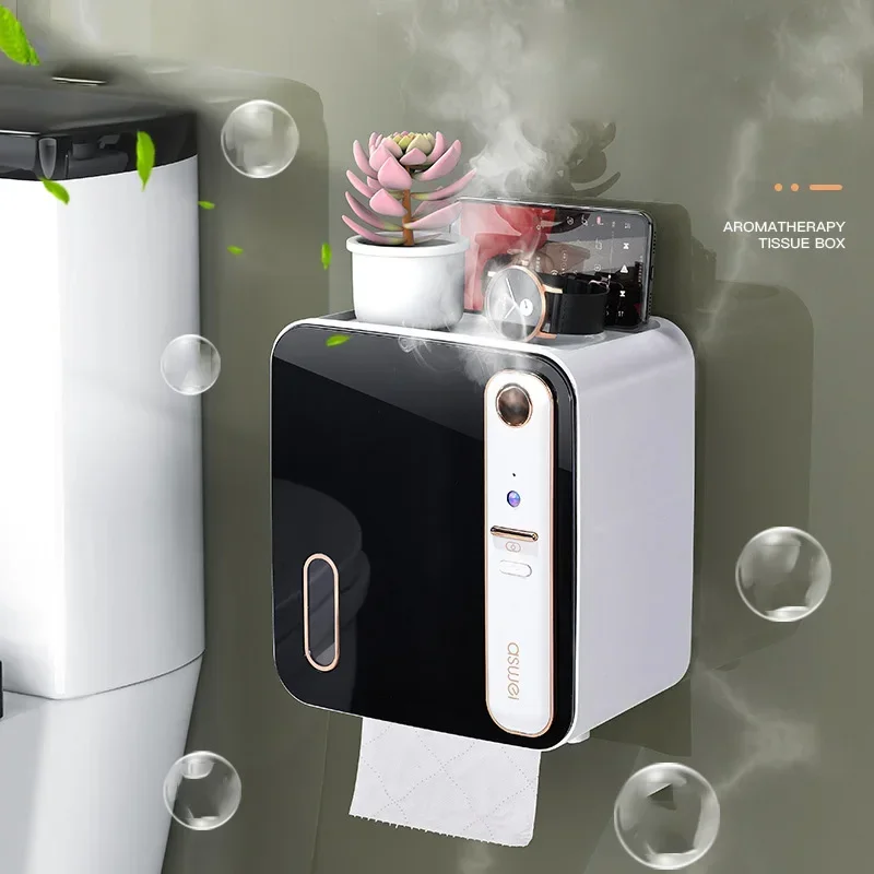 smart-induction-aromatherapy-toilet-tissue-box-Wall-mounted-roll-paper ...