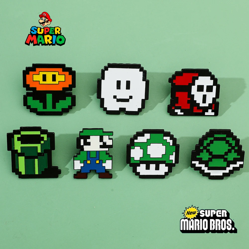 Super-Mario-Cute-Cartoon-Metal-Brooch-Creative-Personality-Game ...