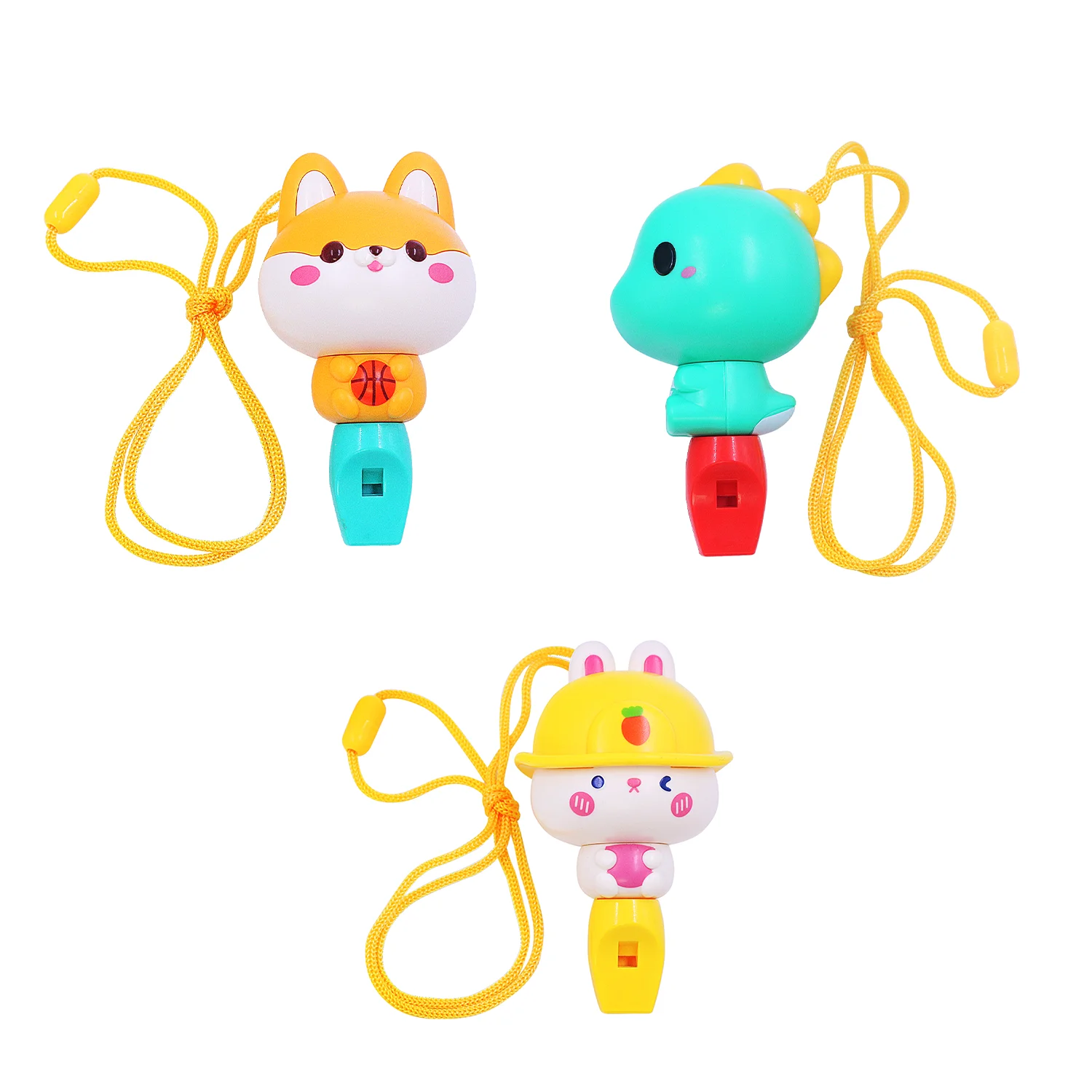 Cartoon-whistle-animal-shape-hanging-rope-small-horn-whistle-prank ...