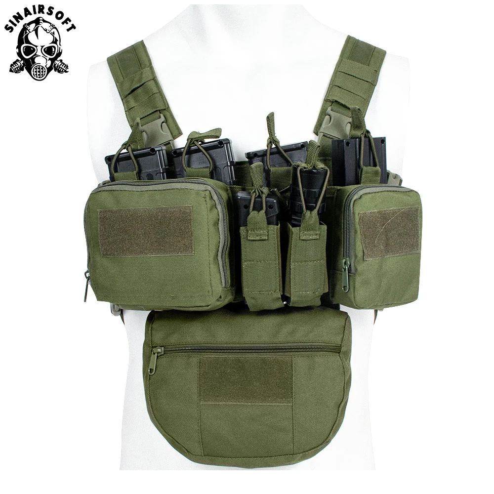 CS Match Wargame TCM Chest Rig Airsoft Tactical Vest Military Gear Pack ...