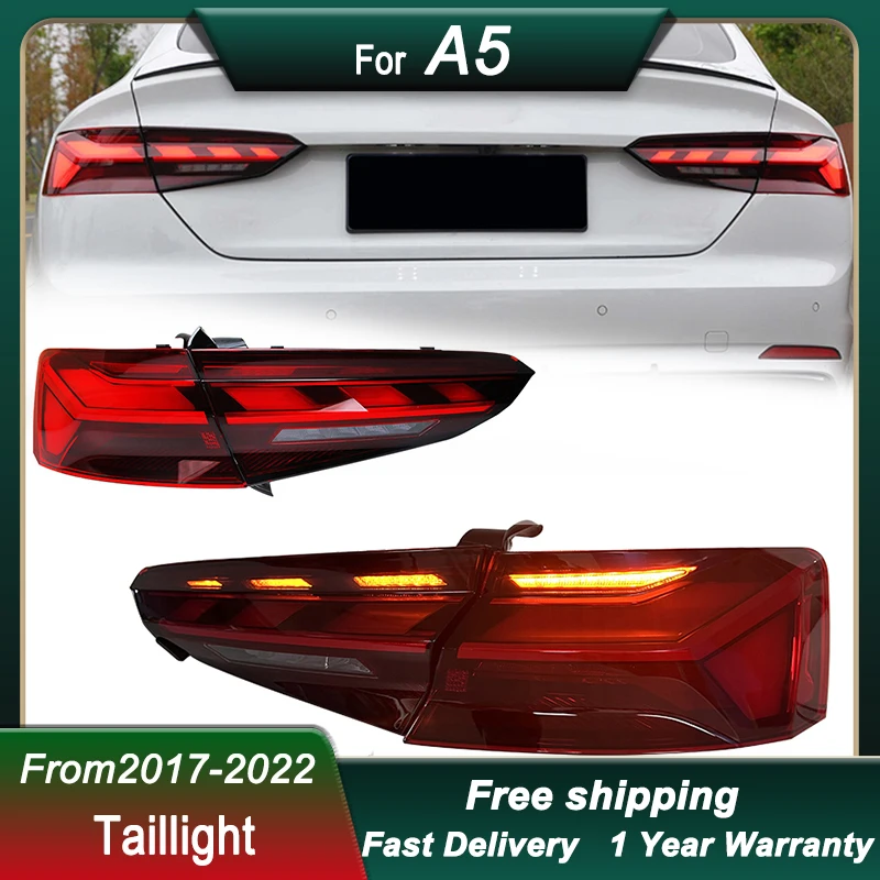 Car-Led-Tail-Lights-For-Audi-A5-S5-2017-2022-RS5-style-full-LED-Brake ...