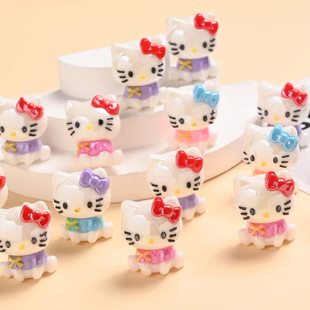 5Pcs Hello Kitty Shaped Resin Bead Pacifier Chain Loose Beads For Baby ...