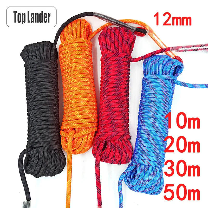 12mm-Climbing-Rope-Outdoor-Tree-Rock-Equipment-Mountaineering-Lifeline ...