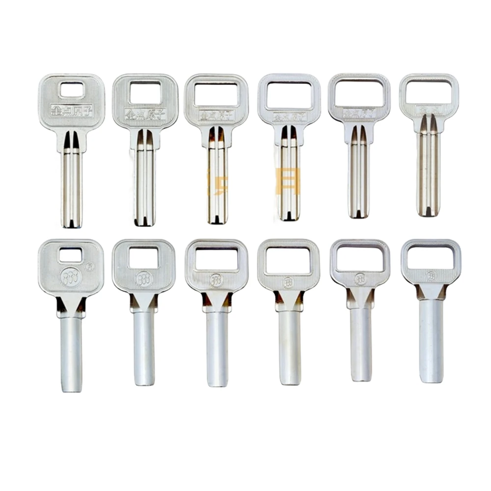 5Pcs-Semi-Circular-Double-Slot-Crescent-Lock-Key-Blank-Embryo-Locksmith ...