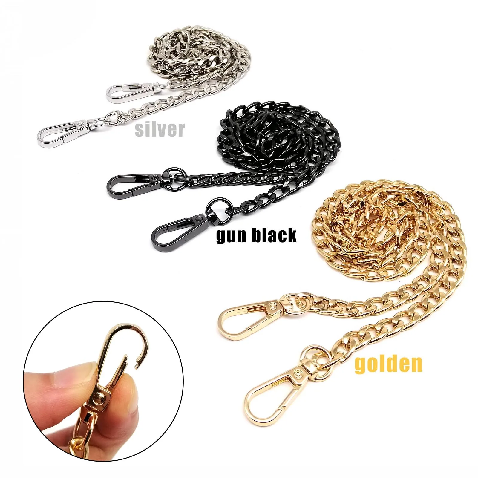 Metal-40-60-80-100-120cm-Handbag-Purse-Chain-Leather-Shoulder-Bag ...