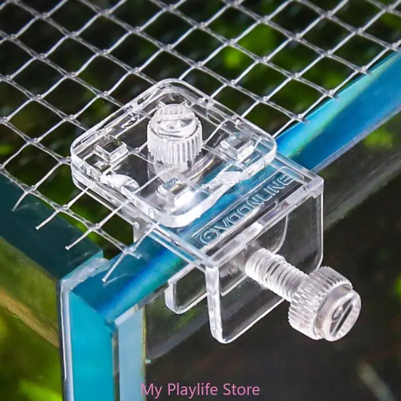 2pcs-Fish-Tank-Aquarium-Glass-Cover-Holder-Acrylic-Clip-Holder-Support ...
