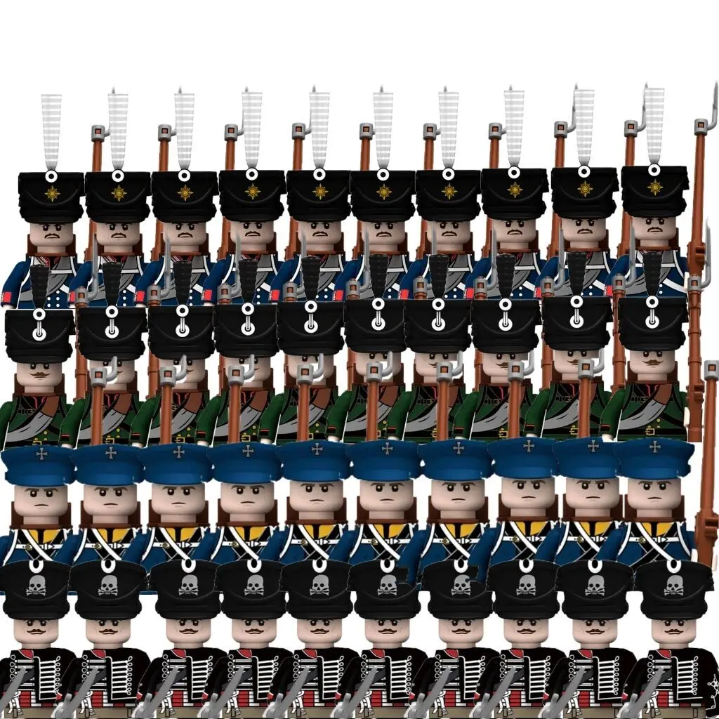 New Napoleonic Wars Medieval Military Building Blocks MOC Prussian ...