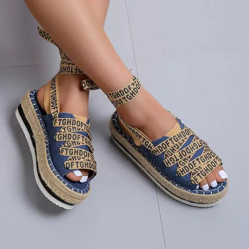 Women-s-Sandals-Large-Size-New-Platform-Hemp-Sheos-Slip-toe-Flat ...