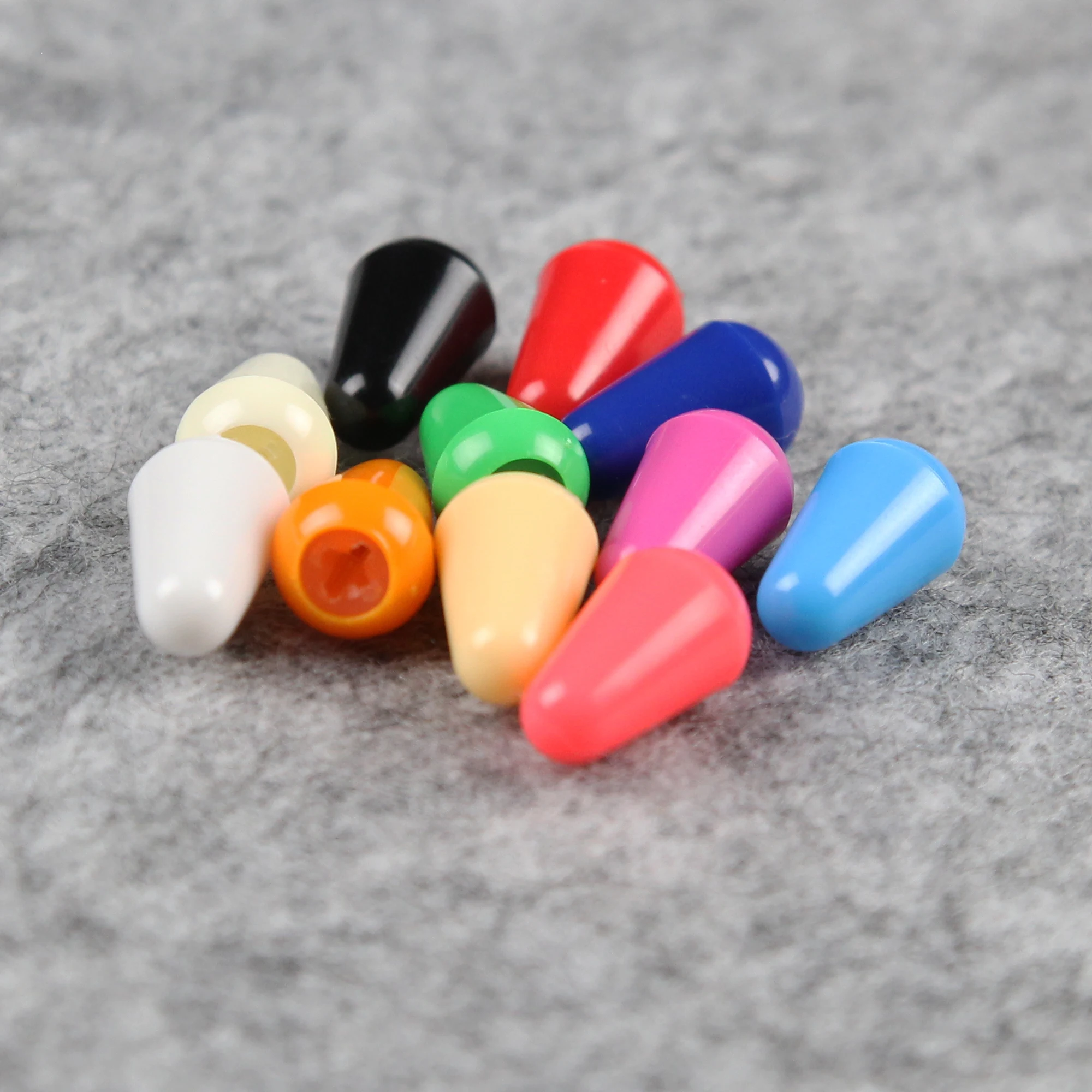 FLEOR 6pcs Plastic Guitar Toggle Switch Tips 5 Way Switch Knobs Caps ...
