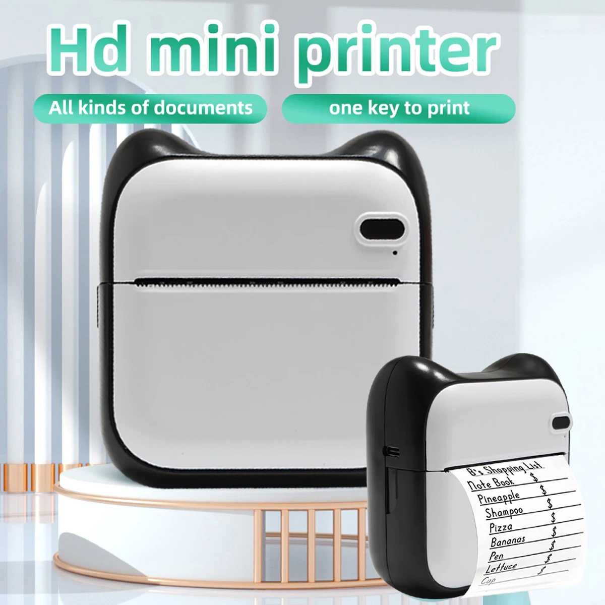 Mini-Photo-Pocket-Printer-Portable-Ink-free-Thermal-57mm-Sticker-Trans ...