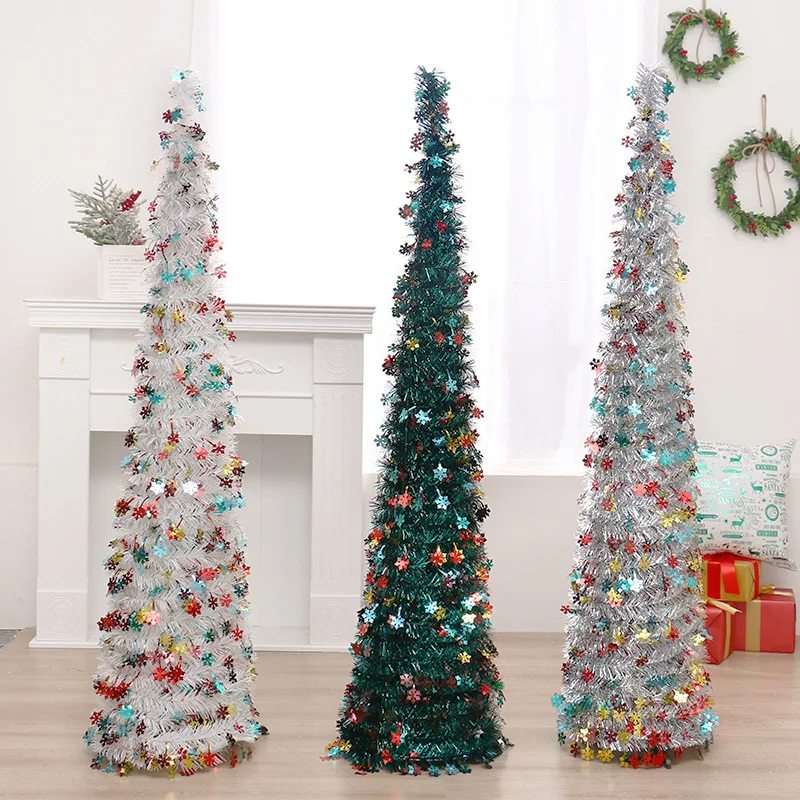 2023-Christmas-Decorations-Colorful-Snowflakes-Telescopic-Folding ...