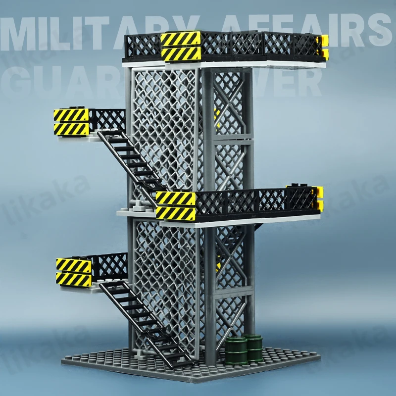 MOC-Military-Guard-Tower-Building-Blocks-Toy-DIY-Construction-Blocks ...