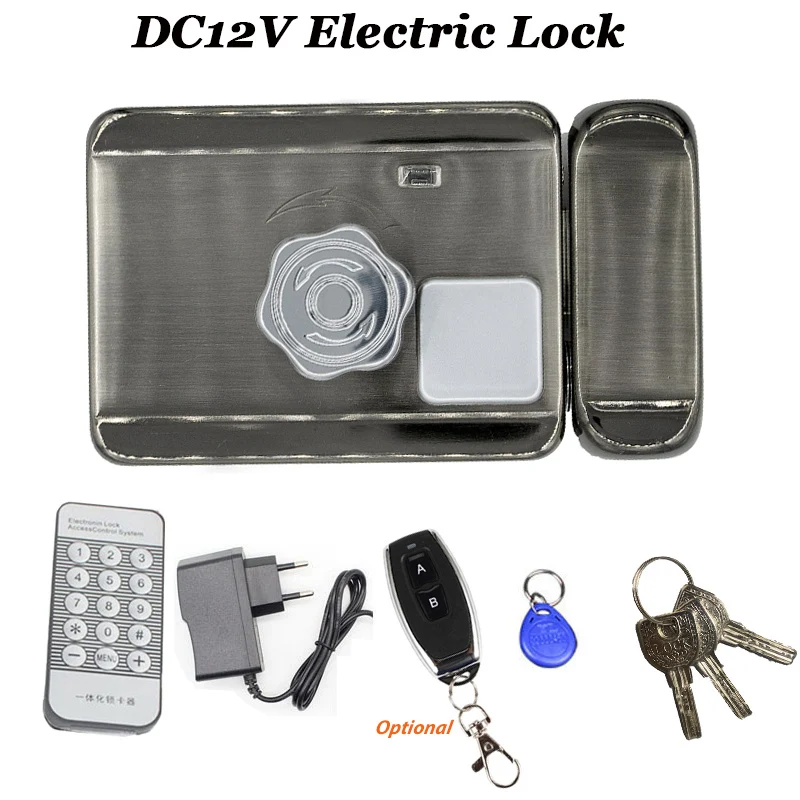 Remote-Battery-Included-Electric-Lock-12V-Remote-Control-Electronic ...