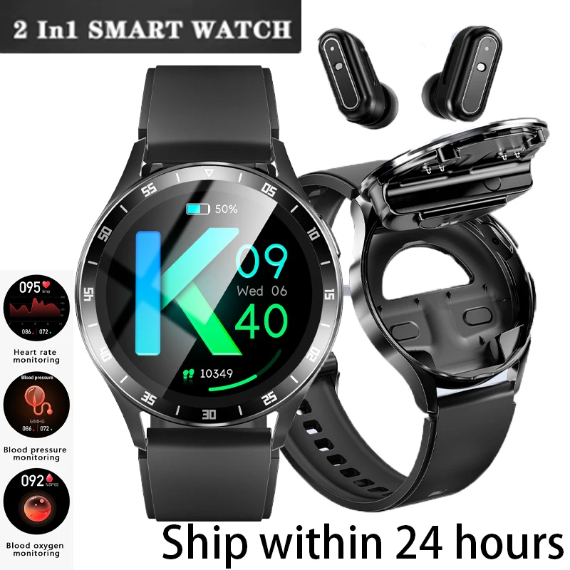 Montre-connect-e-2-en-1-avec-couteurs-Bluetooth-TWS-moniteur-de-fr ...