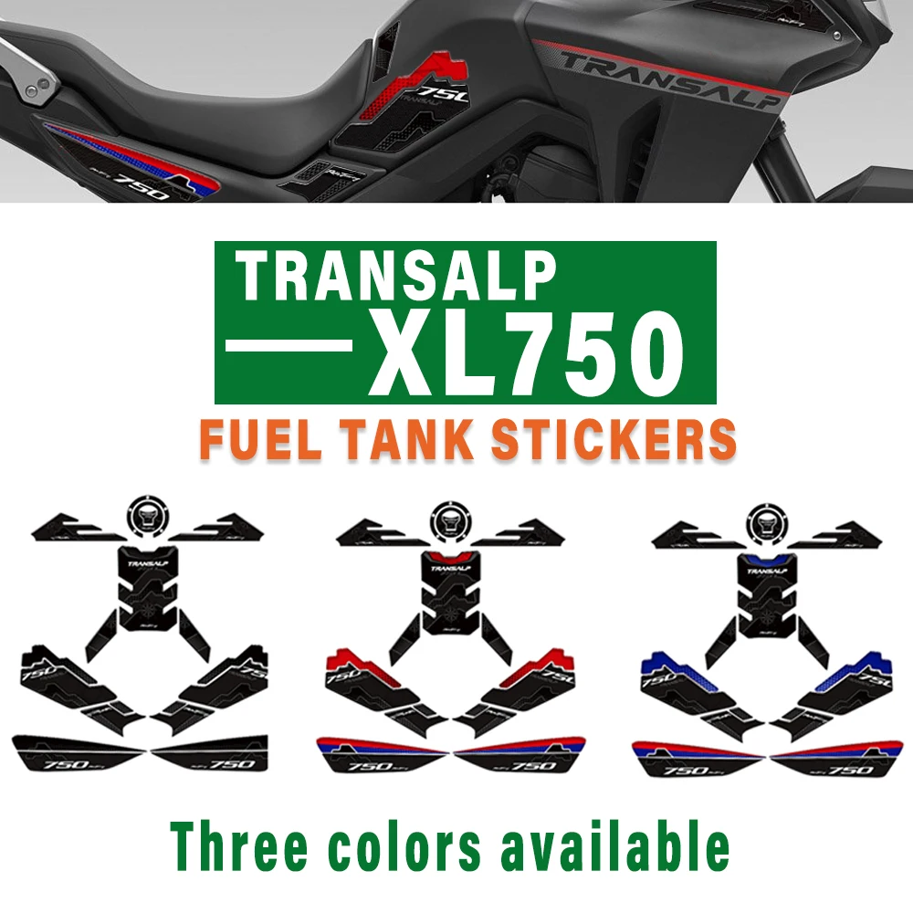 XL750 Transalp Accessories Motorcycle 3D Decals Fuel Tank pad Tank Anti ...