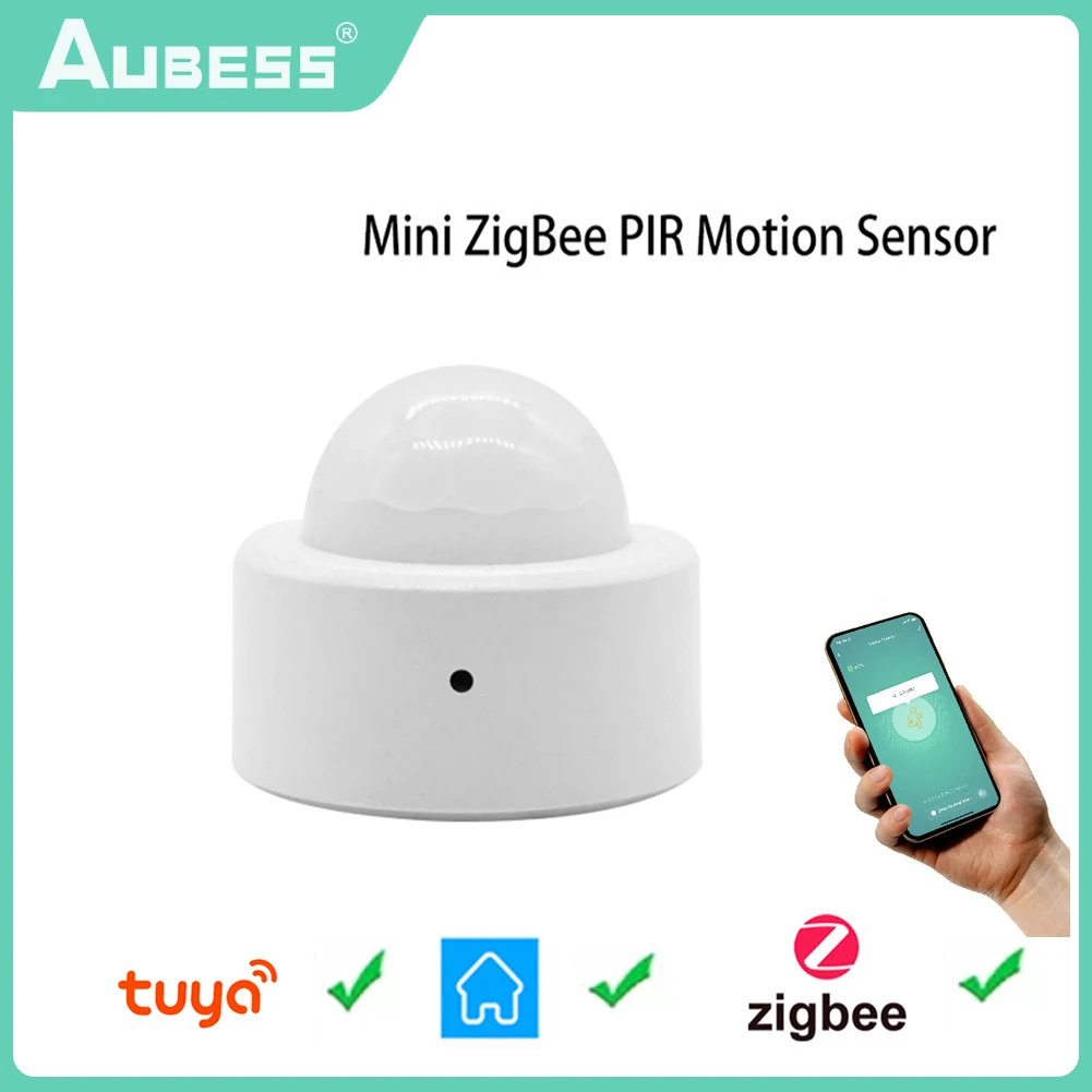 Tuya ZigBee Sensor de movimiento PIR, Detector infrarrojo de cuerpo humano, inalámbrico, Mini ...