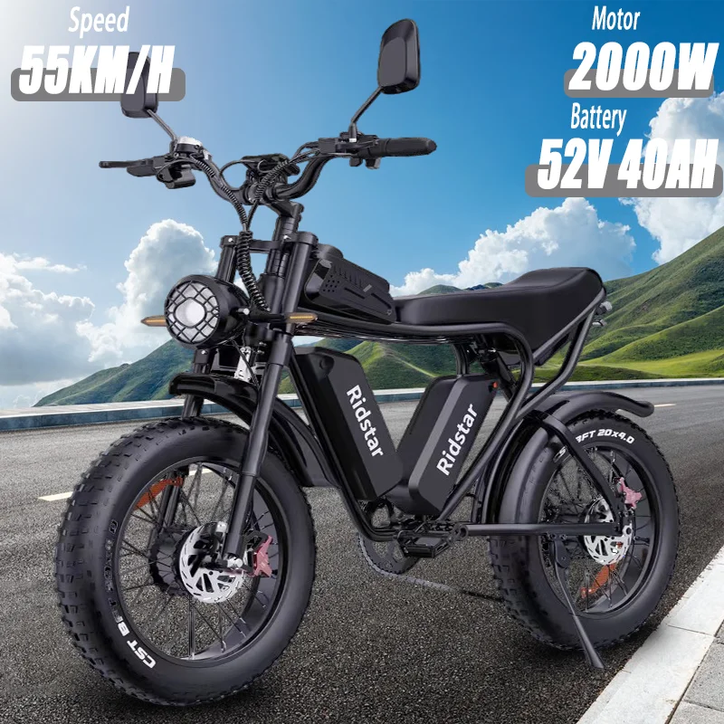 Electric-Bicycle-2000W-Powerful-Dual-Motor-52V-40Ah-Dual-Battery-Q20 ...