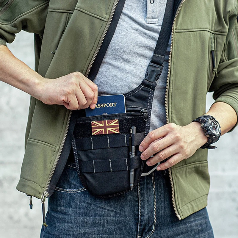 Tactical Shoulder Bag Underarm Bag Men Hidden Agent Molle Combat ...