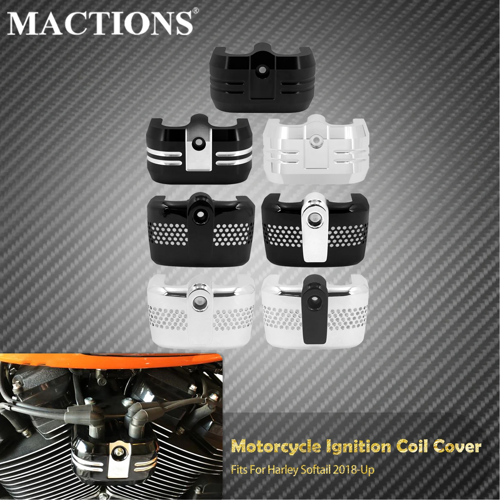 Motorcycle Ignition Coil Cover For Harley Softail 2018-2025 Street Fat ...