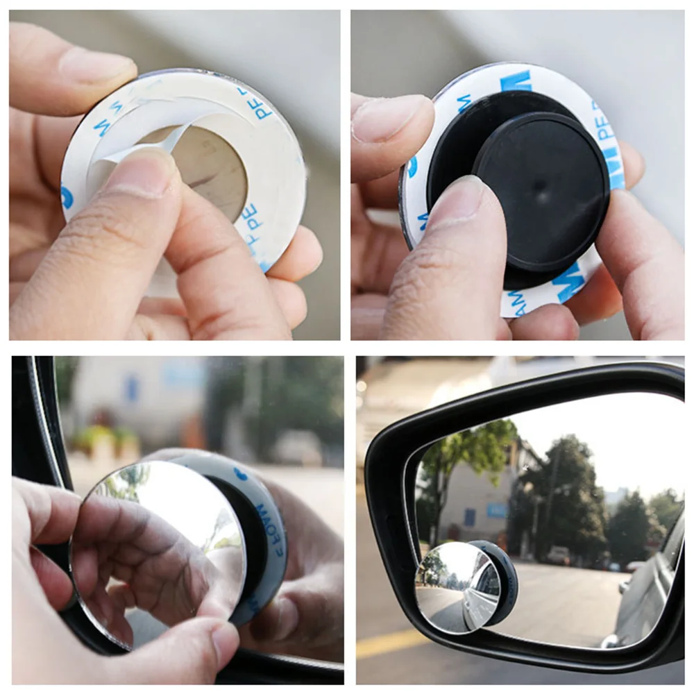 2023 car Rimless Mirrors 360 Degree HD Blind Spot Mirror Adjustable for ...