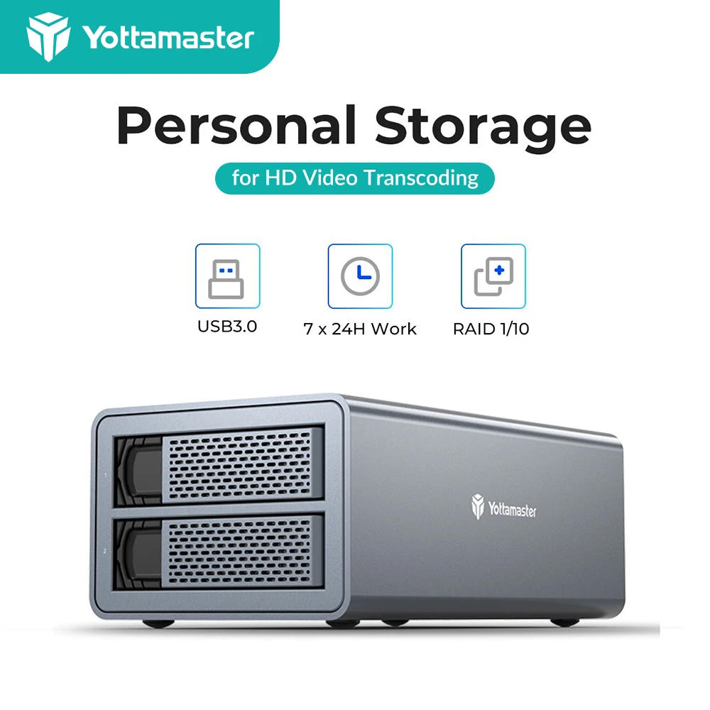 Yottamaster-2-Bay-RAID-External-Hard-Drive-Enclosure-for-2-5-inch-and-3 ...