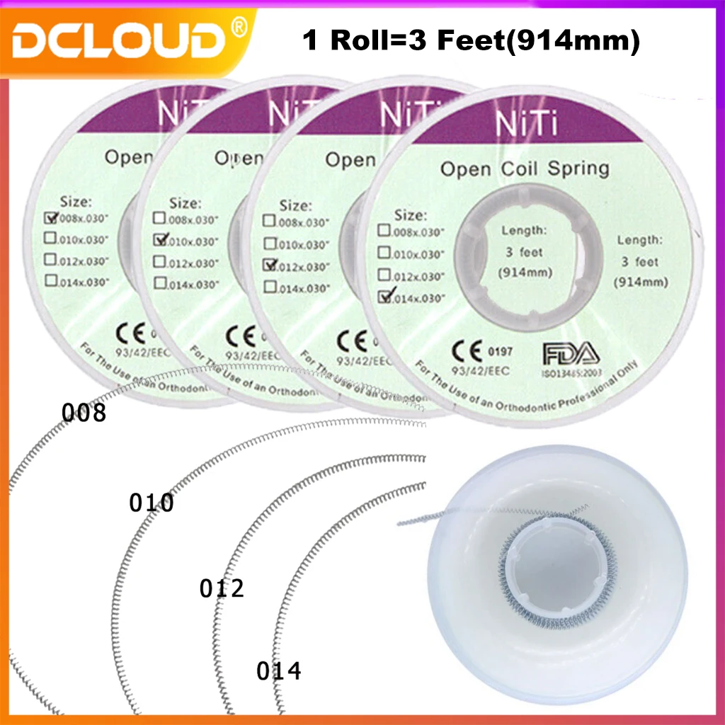 DCLOUD-1Roll-Ortodoncia-Dental-Niti-Open-Coil-Springs-Longitud-914mm ...