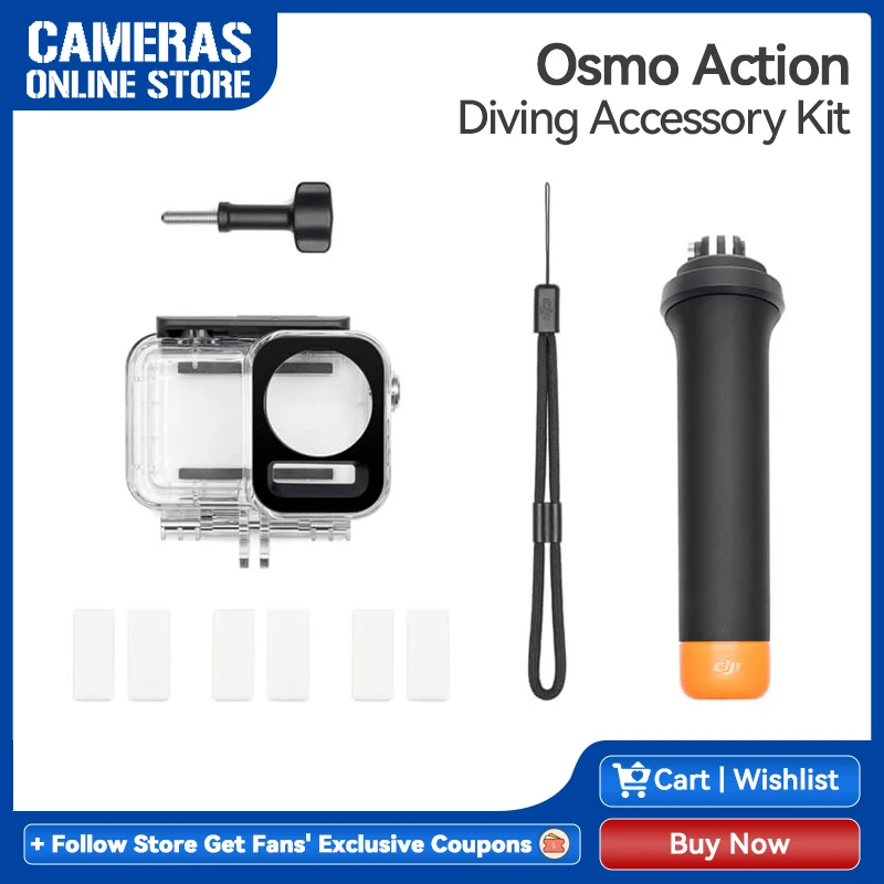 Osmo Action Diving Accessory Kit for DJI Action 3 Accessories Allows ...