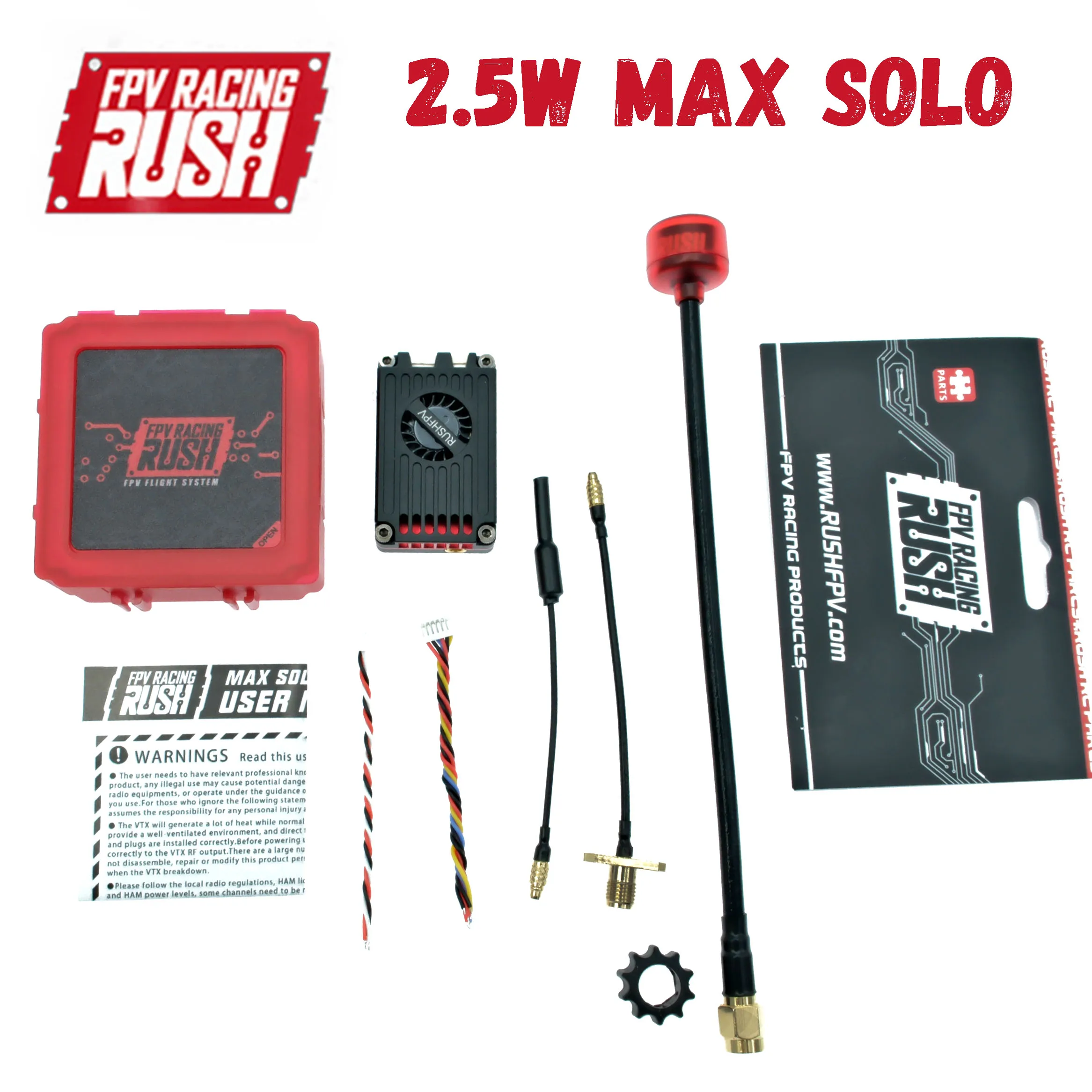 RUSH-MAX-Solo-Tank-5-8G-VTX-Video-Transmitter-CNC-shell-2-5W-High-Power ...